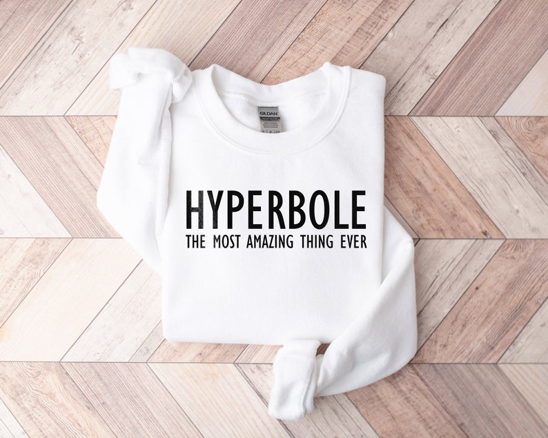 Hyperbole the Most Amazing Thing Ever Sweatshirt, Book Lover Hoodie ...