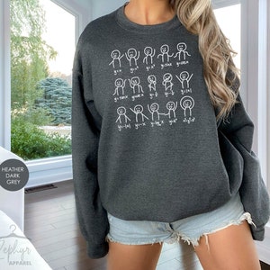 Math Stick Figures - Math Shirt, Math Teacher, Math Teacher Sweatshirt ...