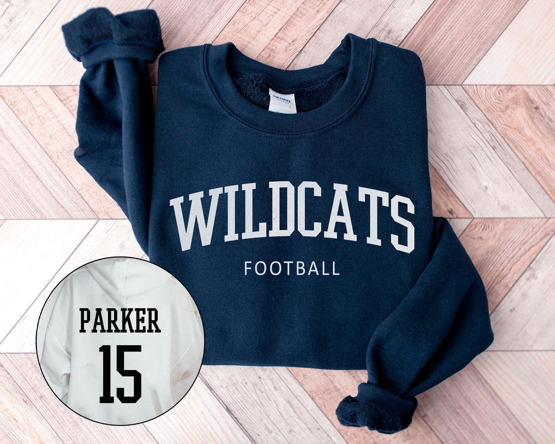 Custom Football Team Sweatshirt - Front and Back Personalized Hoodie ...