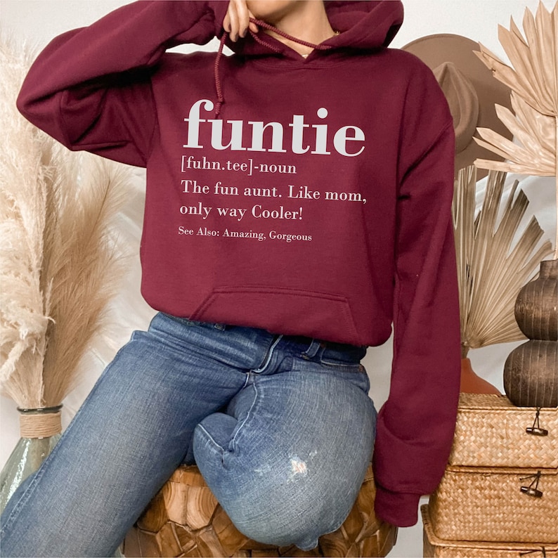 Funtie Sweatshirt Auntie Shirts Aunt T Shirt Gift for Aunt | Etsy