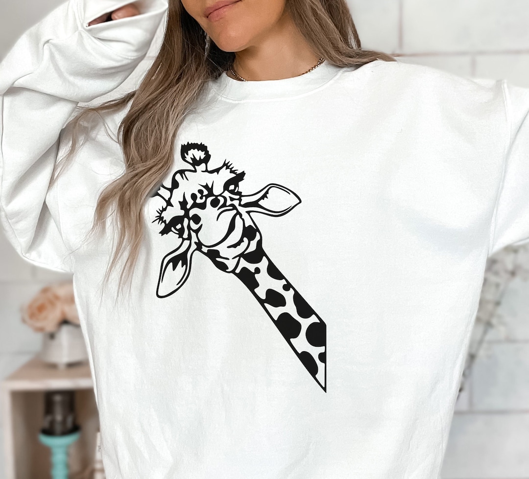 Giraffe Hoodie, Giraffe Sweatshirt, Zoo Hoodie, Sarcastic Sweater ...