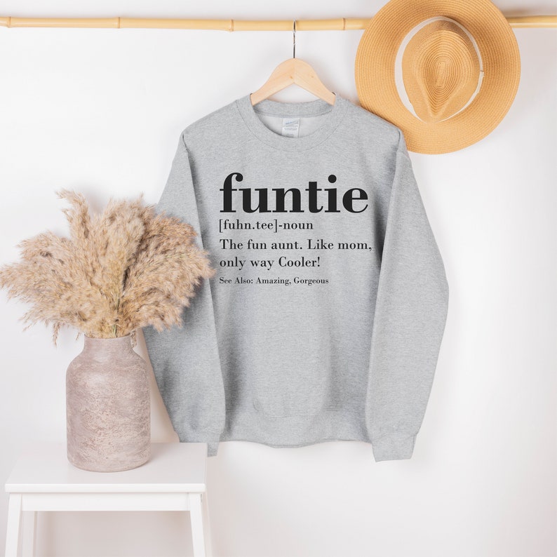 Funtie Sweatshirt Auntie Shirts Aunt T Shirt Gift for Aunt | Etsy