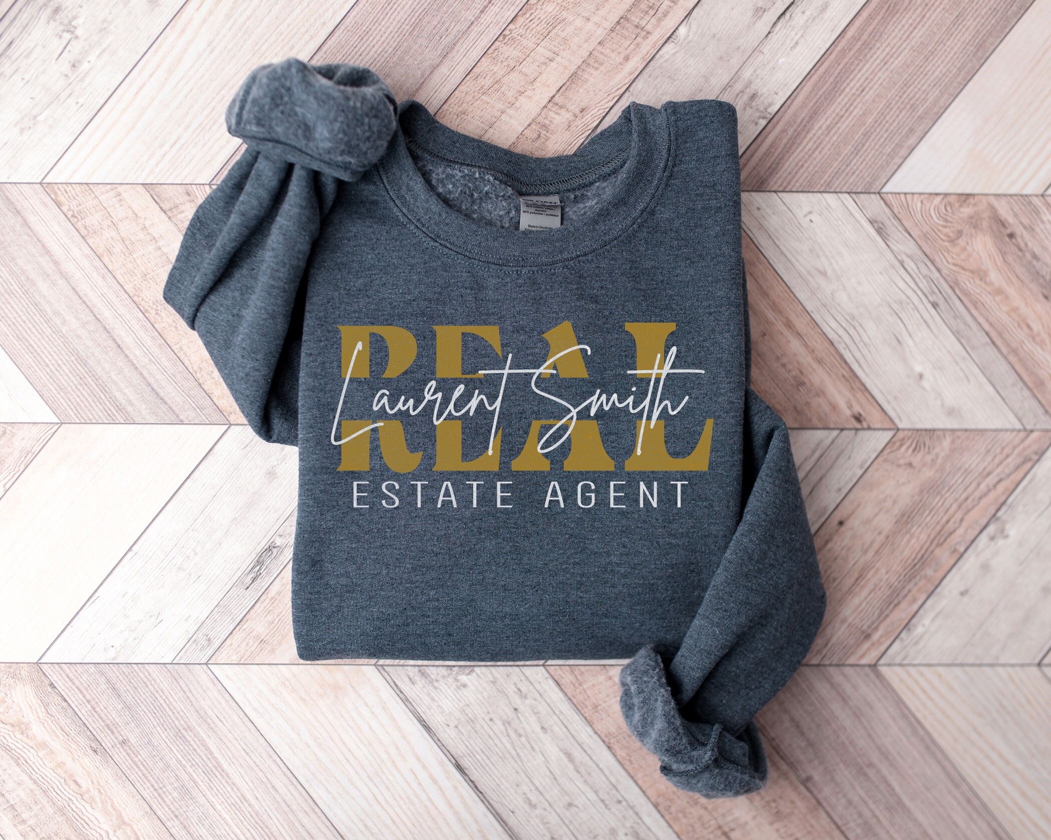 Custom Real Estate Agent Sweatshirt - Personalized Realtor Name Hoodie ...
