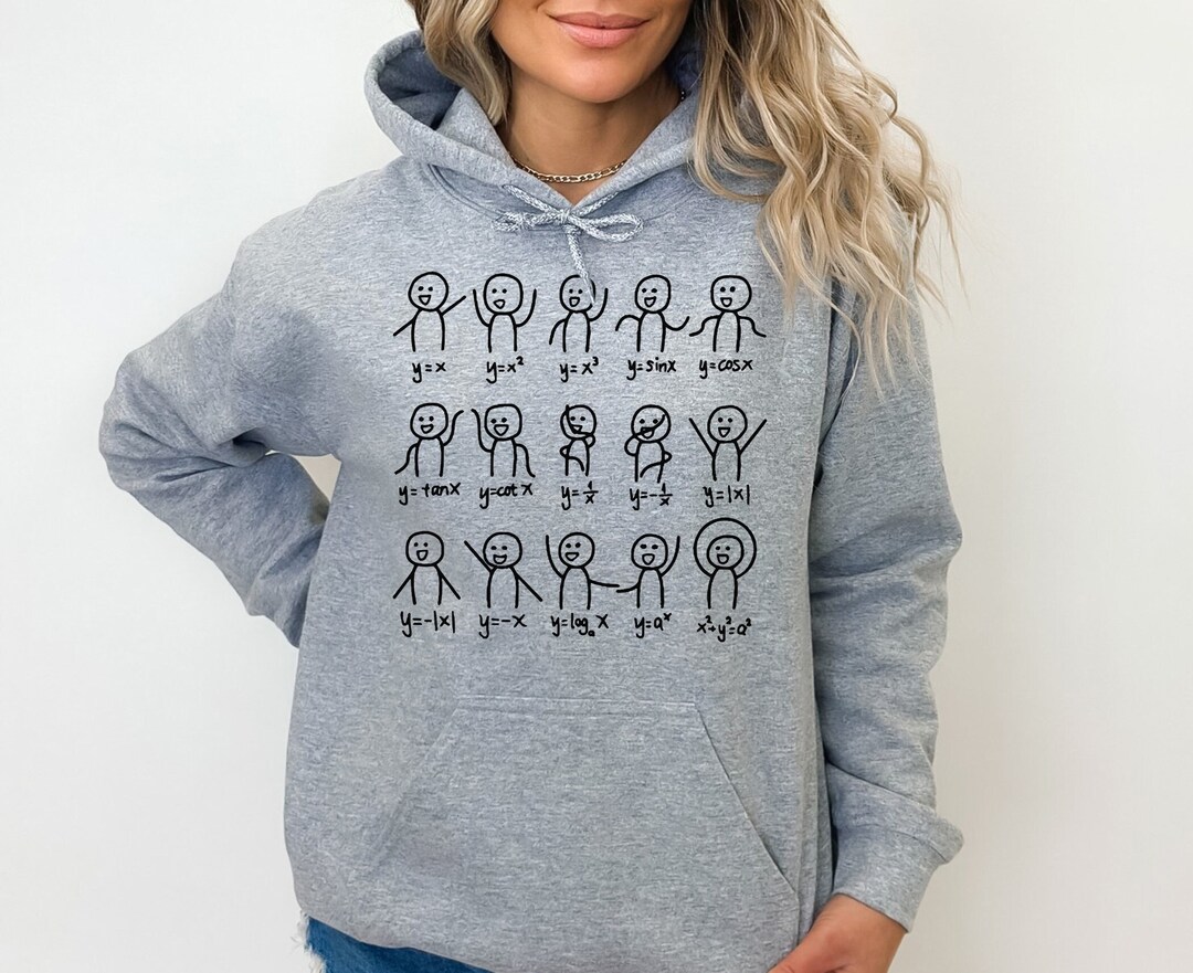 Math Stick Figures - Math Shirt, Math Teacher, Math Teacher Sweatshirt ...