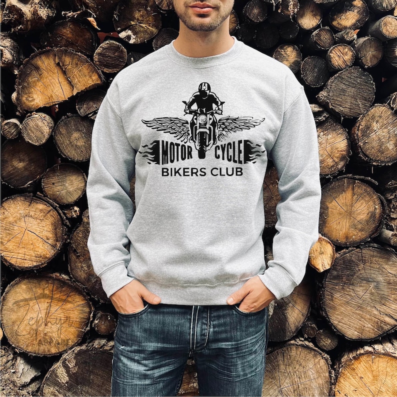 Motorcycle Bikers Club Sweater, Motorcycle Club Clothing, Unisex ...