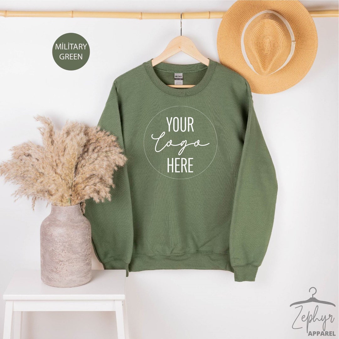 Custom Logo Sweatshirt, Personalized Company Sweatshirt, Business Logo ...