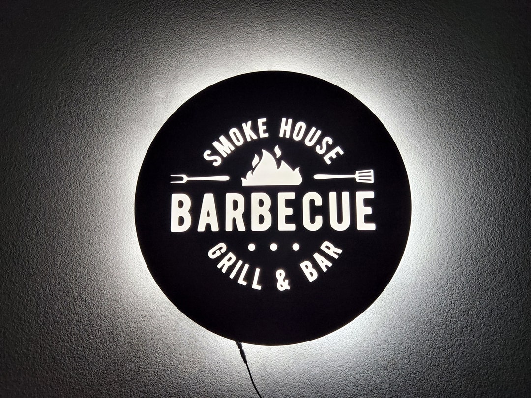 LED Circular Sign - Backlit and Frontlit - Etsy