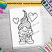 Valentine's Day Gnome Coloring Page Instant Download SVG, PDF and PNG ...