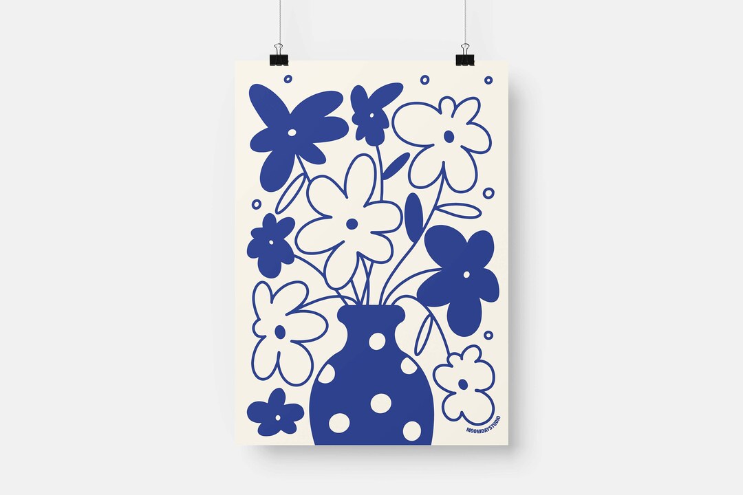 CUTE LOVELY FLOWERS Printable Wall Art Digital Print Graphic Wall Art ...