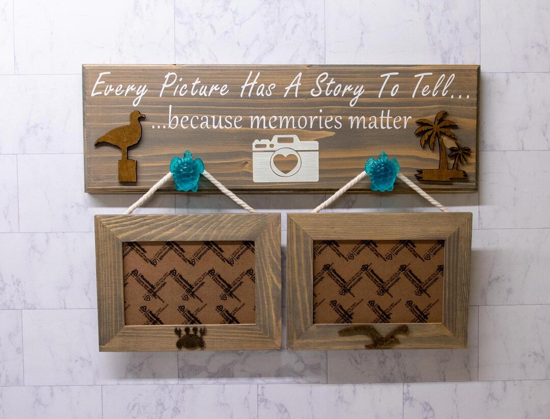 Photo Frames, 4x6 Pictures, Wall Hangings, Beach Decor, Rustic Wall ...