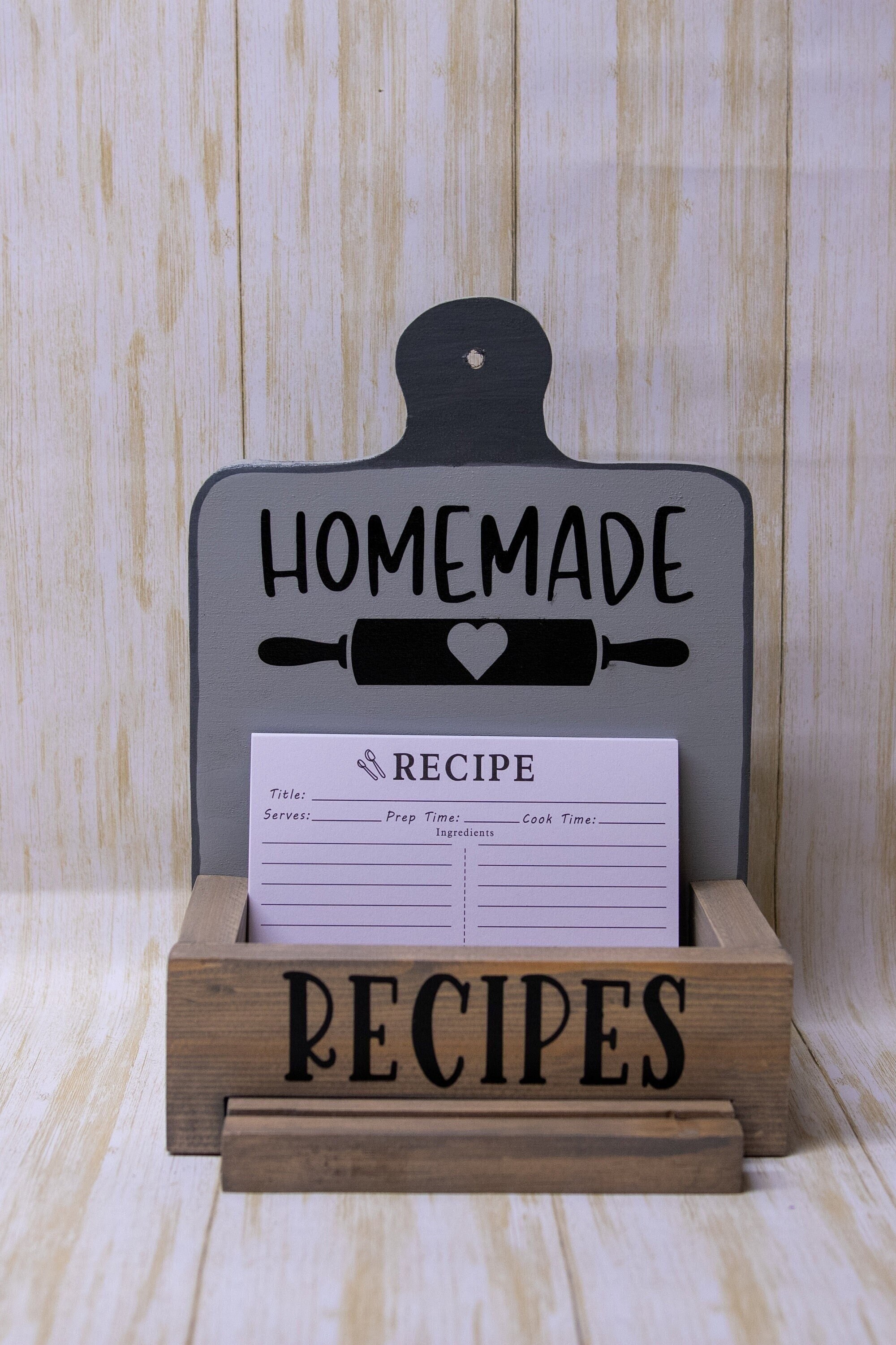 Recipe Card Holder 4x6 Recipe Card Stand Recipe Keeper - Etsy