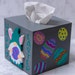 Tissue Box Cover, Happy Easter, Wooden Tissue Cube, Hand Painted ...