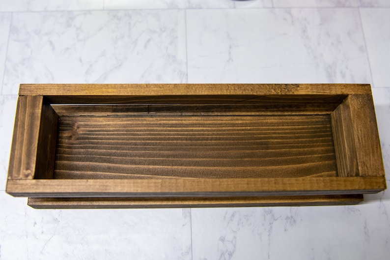 Seasoning Tray Rustic Wood Crate Countertop Display Kitchen - Etsy