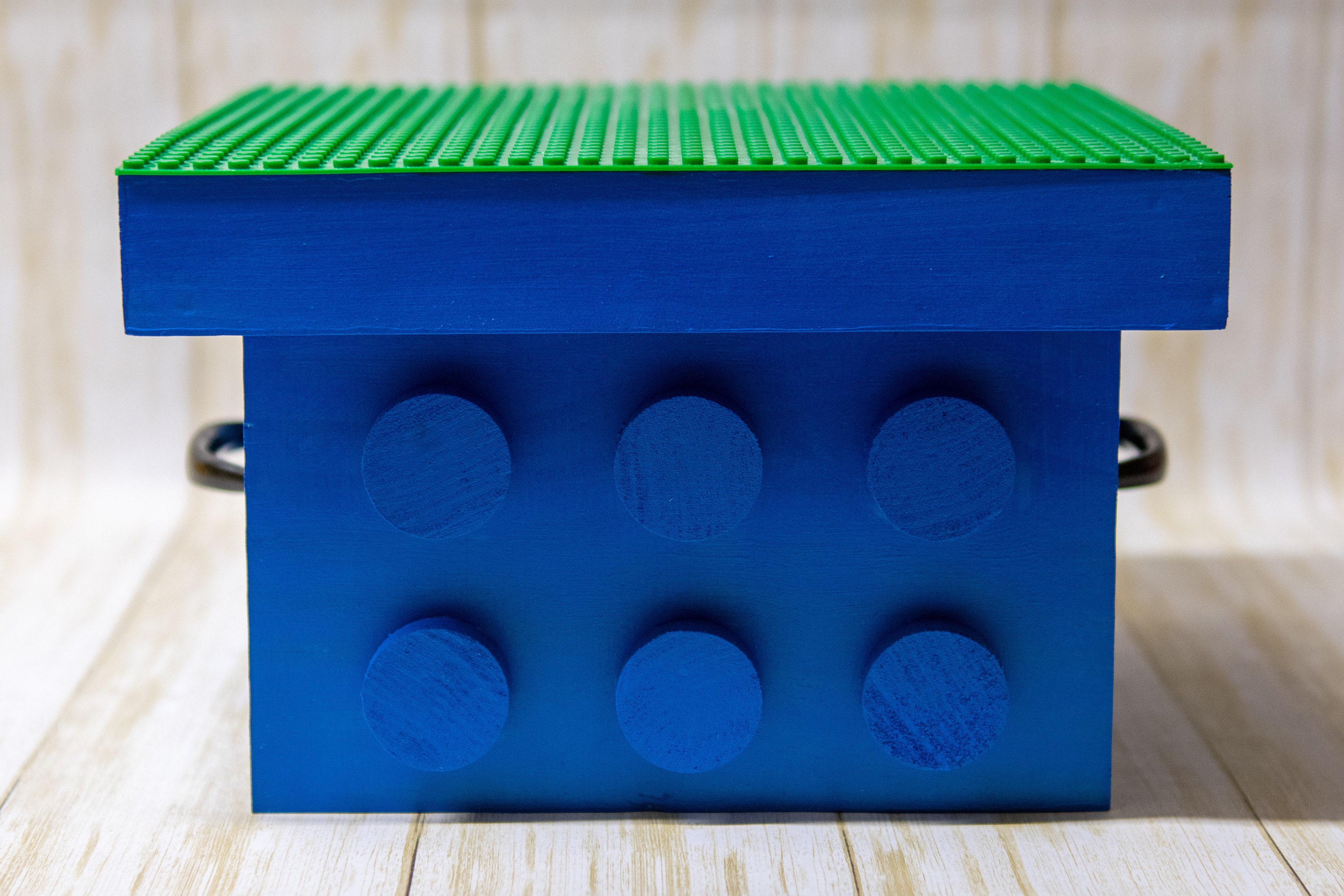 Building Block Storage Play and Build Wood Toy Bin Box for - Etsy