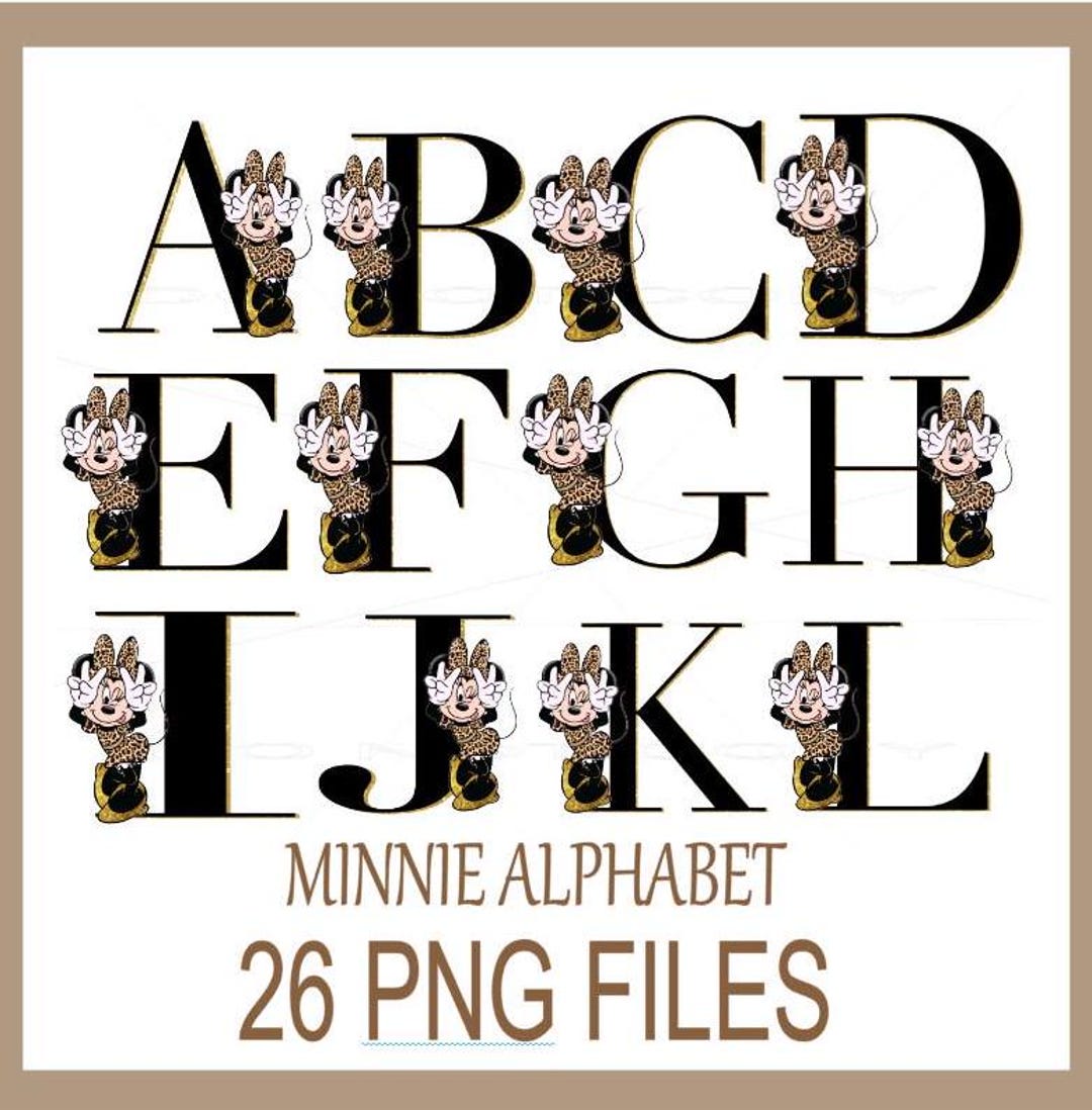 Minnie Mouse Alphabet Letters - Disney Nursery Decor - Adorable Letter ...