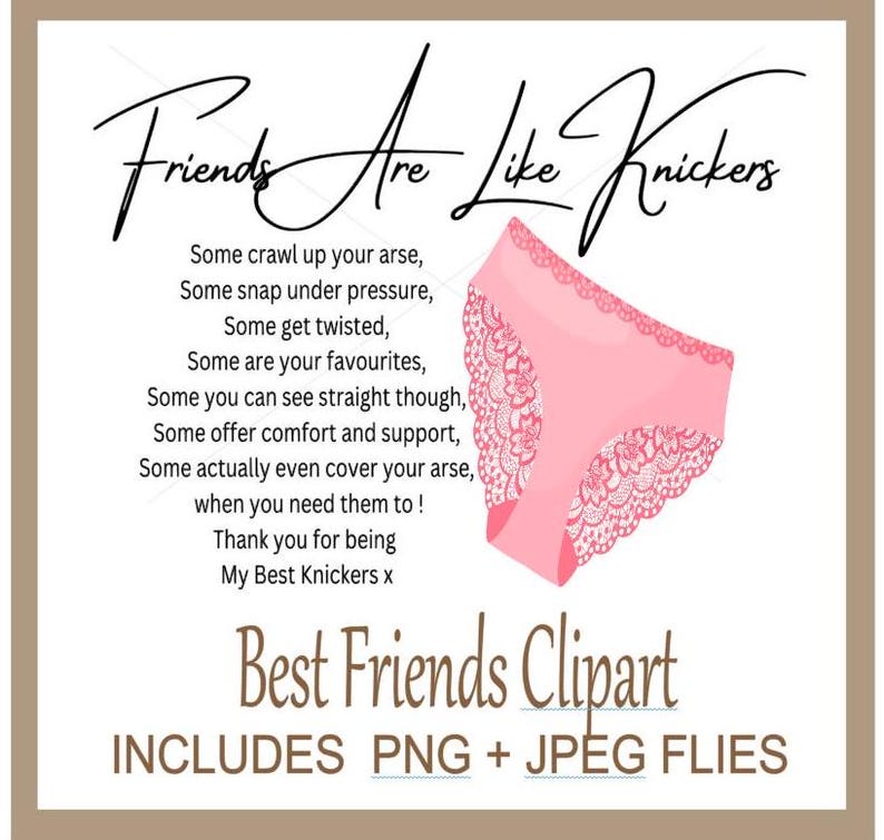 Cheeky Friendship Clipart, PNG Sublimation File for Besties, Instant ...