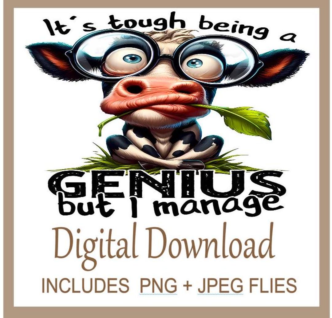 Quirky Funny Cow Quote PNG, Sarcastic Cow Quotes, , Silly Cow Design ...