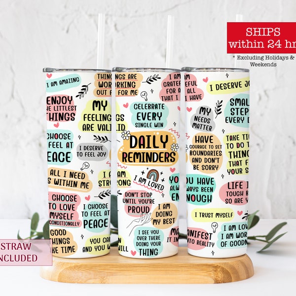 Mom Daily Reminder Tumbler - Etsy