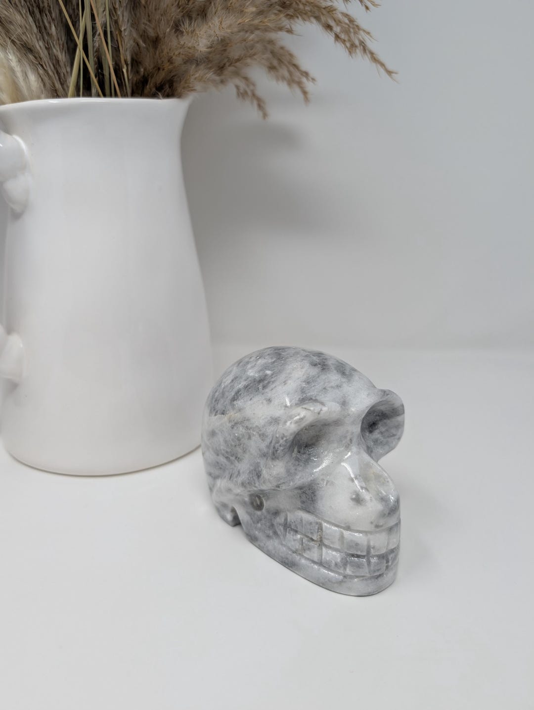 XL Marble Skull Carving,marble Skull, Crystal Skull, XL Crystal ...