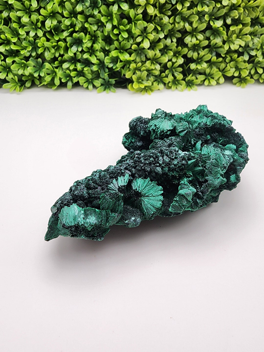 Large Malachite Velvet Specimen, AAA Fibrous Velvet Malachite Specimen ...