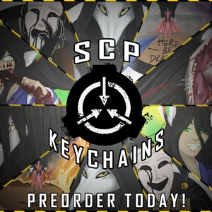 SCP || Fan Made Clear Acrylic Keychains || Double Sided 2.5" - Etsy