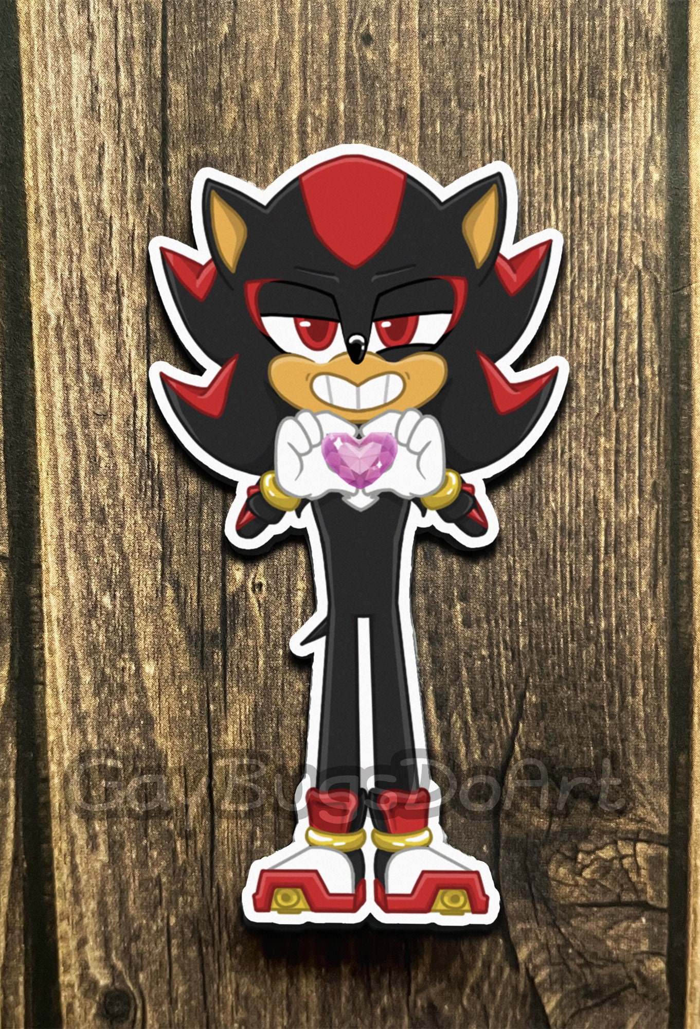 3 Sonic Characters Heart Piece Water Resistant Stickers - Etsy