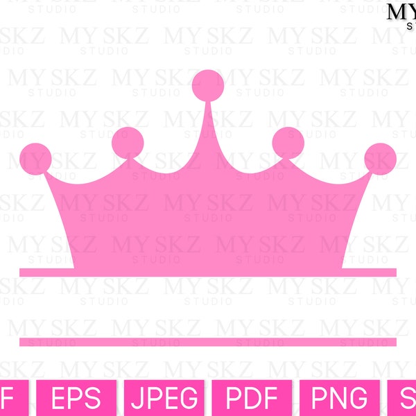 Split Crown Svg - Etsy