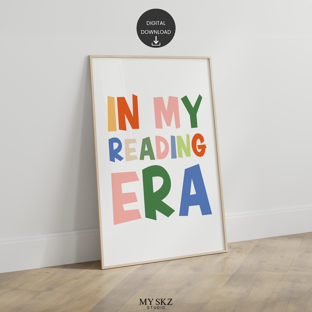 In My Reading Era Wall Art Print, Aesthetic Print, Reading Poster ...