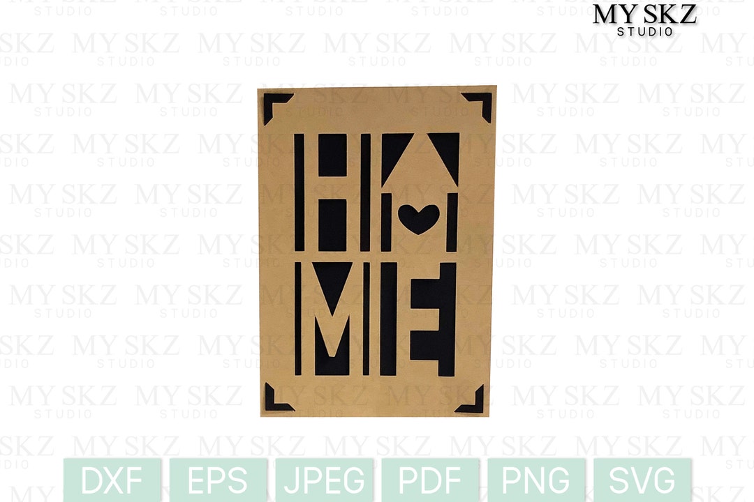 Home Card Dxf, Eps, Jpeg, Pdf, Png, Svg Instant Digital Download Files ...