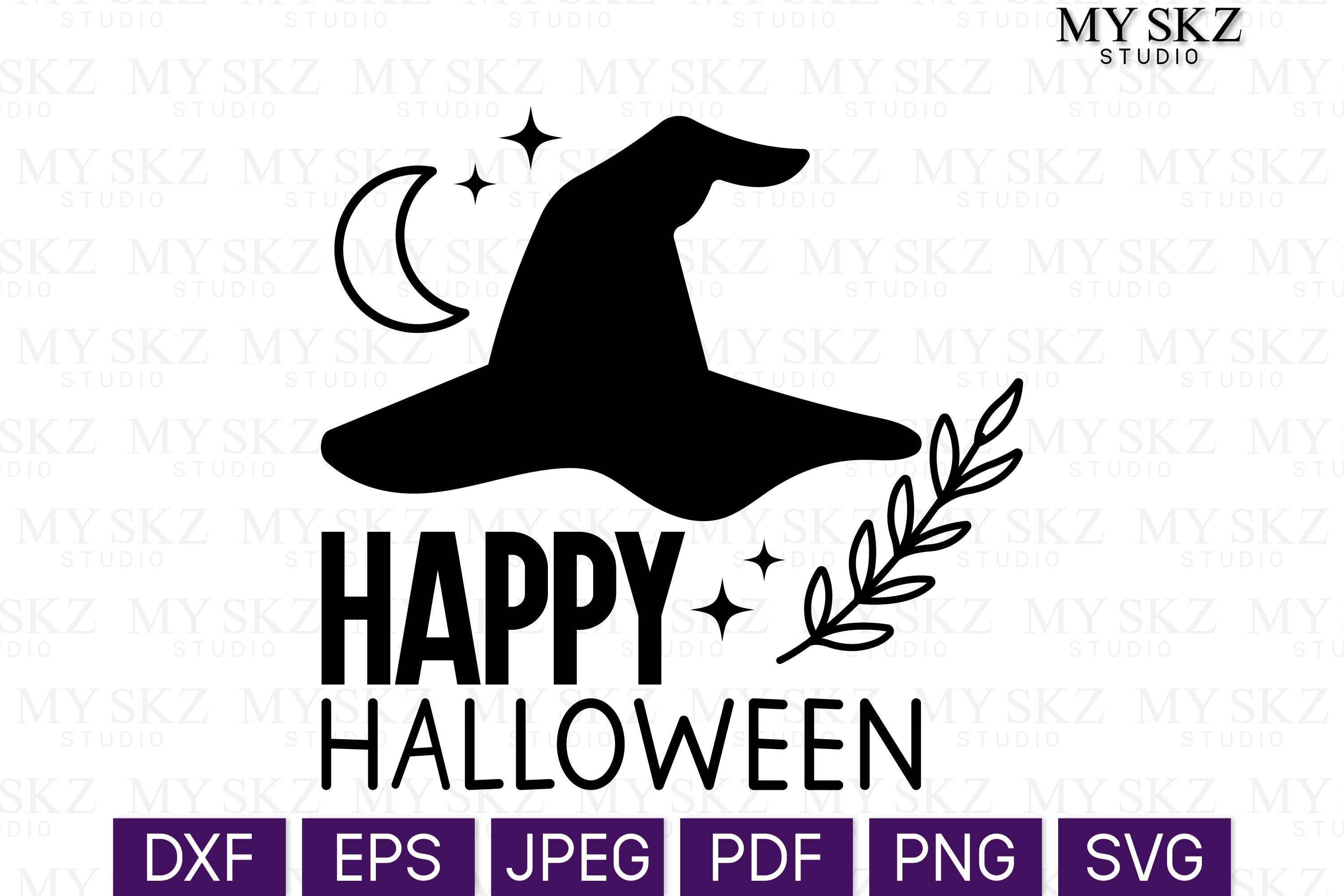 Happy Halloween Dxf, Eps, Jpeg, Pdf, Png, Svg Instant Digital Download ...