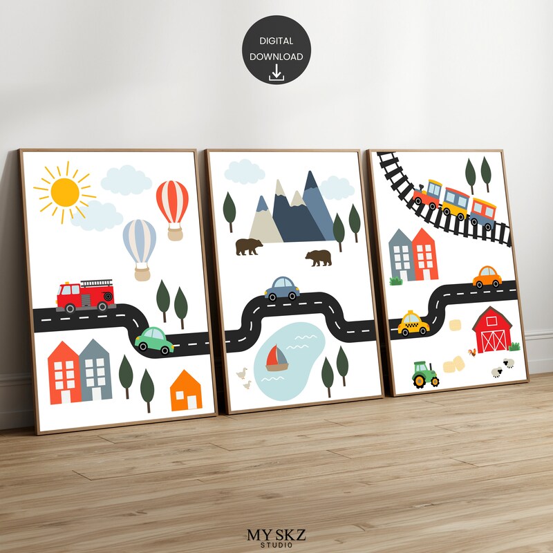 Transportation Print - Etsy