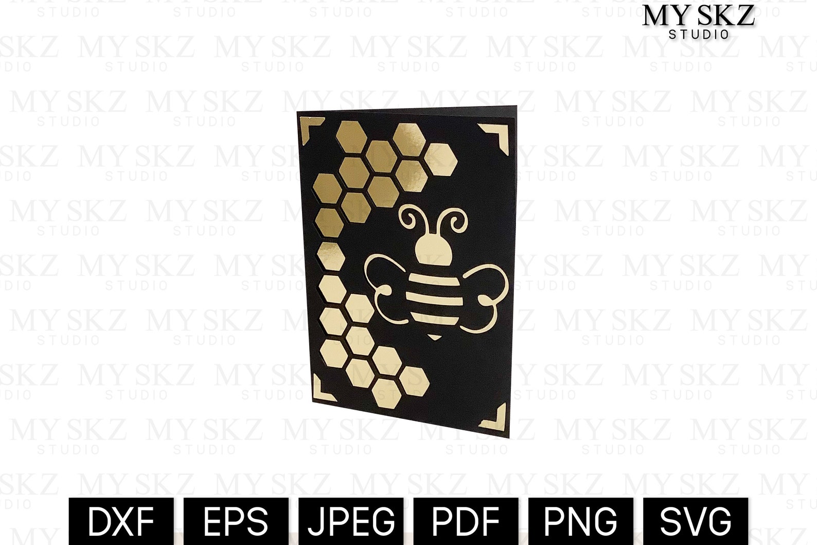 Bee Card Dxf, Eps, Jpeg, Pdf, Png, Svg Instant Digital Download Files ...