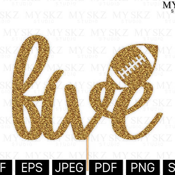 Football Cake Topper Svg - Etsy UK