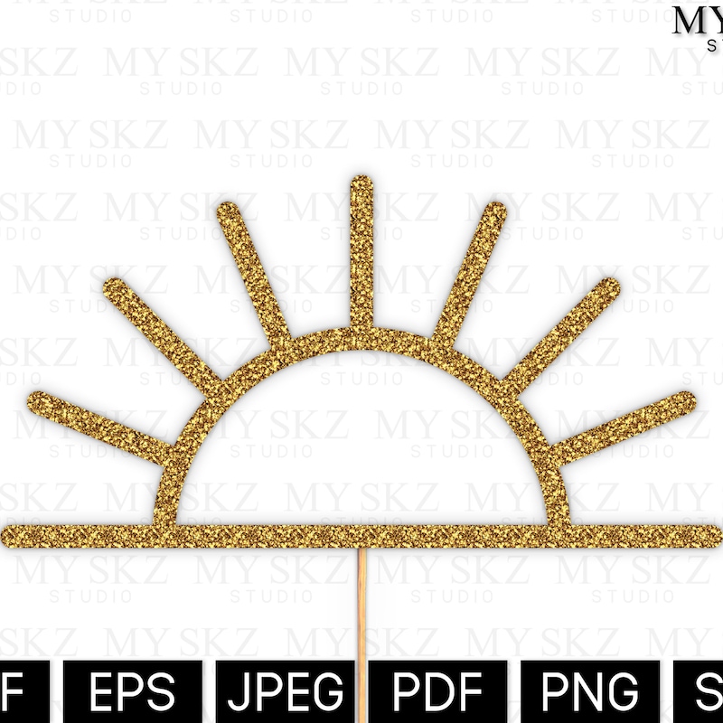 Sun Cake Topper - Etsy