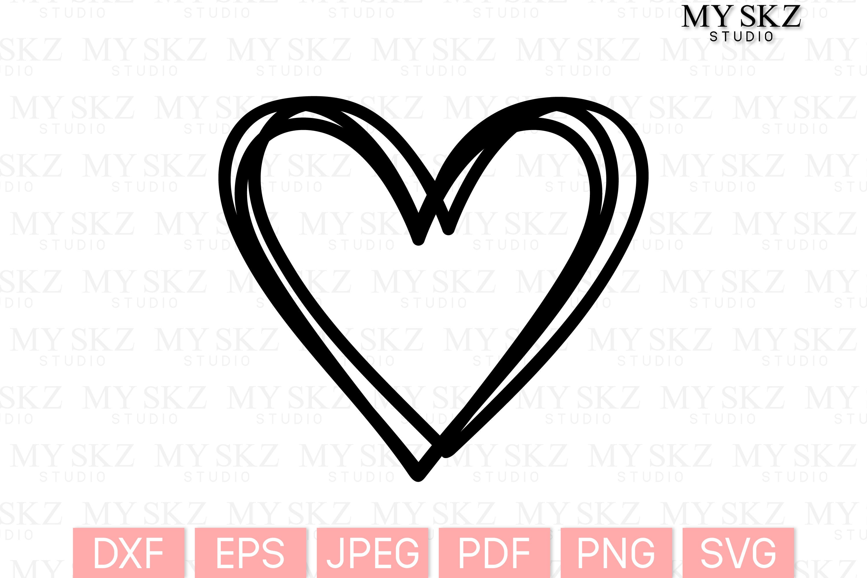 Heart Cake Topper Dxf, Eps, Jpeg, Pdf, Png, Svg Instant Digital ...