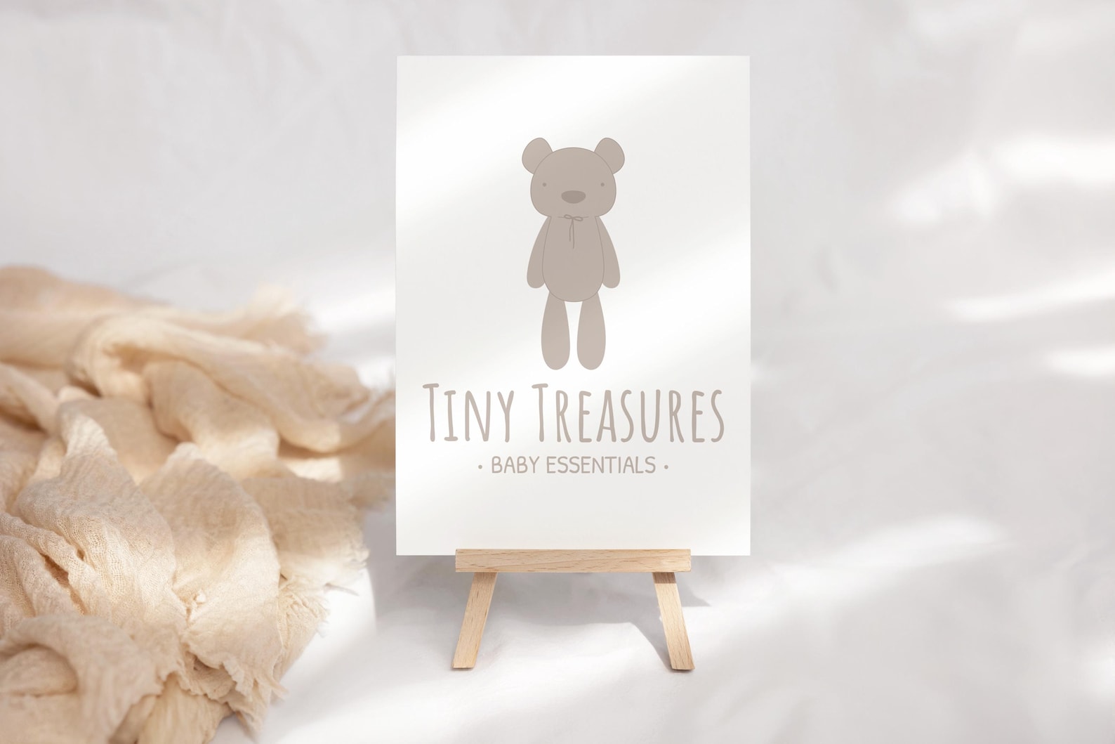 Premade Logo Design, Teddy Bear Logo, Baby Boutique Logo, Kids Boutique ...