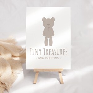 Premade Logo Design, Teddy Bear Logo, Baby Boutique Logo, Kids Boutique ...
