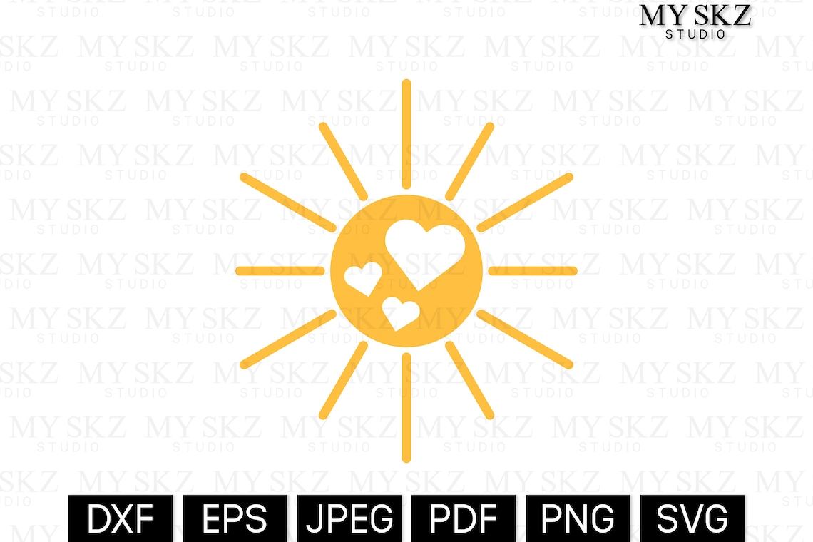 Sun Dxf, Eps, Jpeg, Pdf, Png, Svg Instant Digital Download Files - Etsy ...
