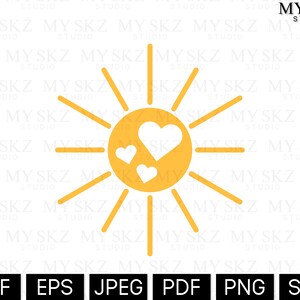 Sun Dxf, Eps, Jpeg, Pdf, Png, Svg Instant Digital Download Files - Etsy ...