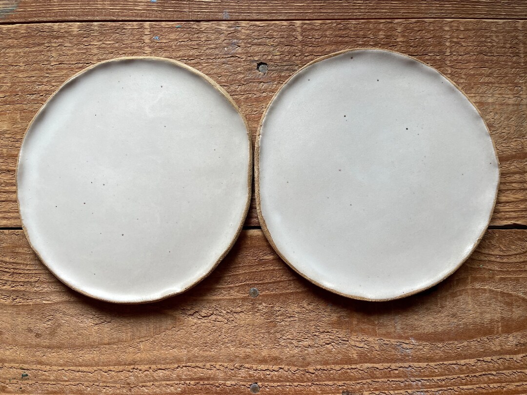 Tapas Plates, Appetizer Plates, Small Plates, Set of 2 Plates, White ...