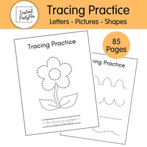 Tracing Worksheets, Printable, Fine Motor, Handwriting, Homeschool ...
