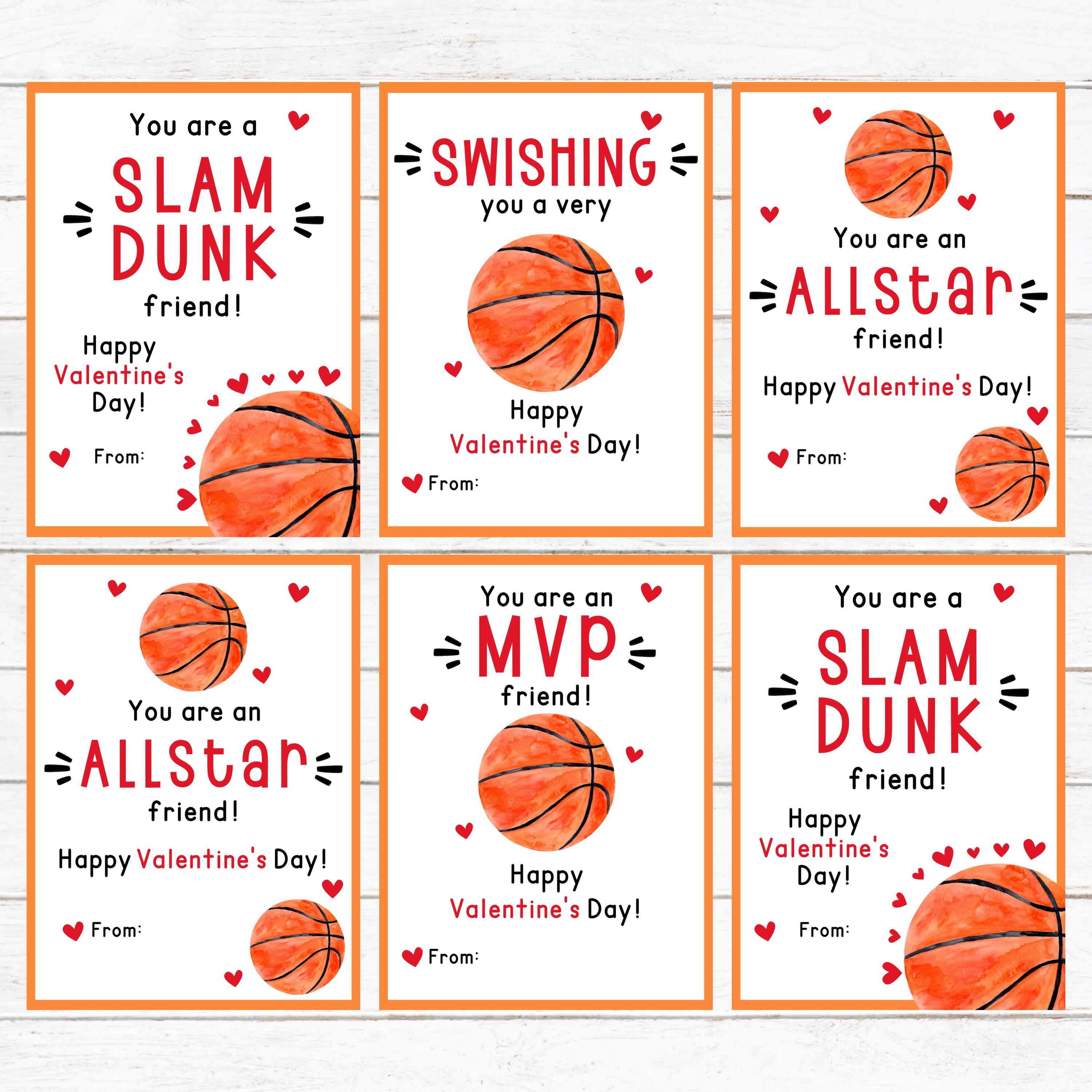 Basketball Valentine Printable