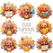 Cute Turkey Clipart - Watercolor - High Quality - Thanksgiving Png ...