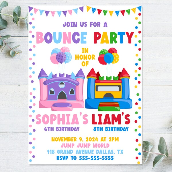 Split Birthday Invitation - Etsy