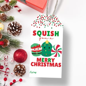 Squish Gift Tag - Printable - Christmas - Favor Tag - Instant Download ...