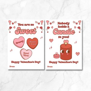 Retro Valentine Cards - Printable - Kids Valentines - School Valentine ...