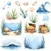 Under the Sea Clipart - Watercolor - Ocean Animals Png - High Quality ...