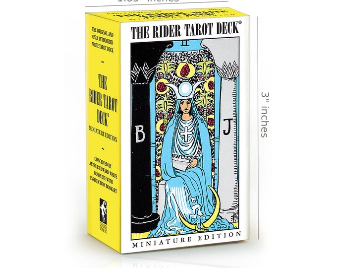 Miniature Rider-waite Tarot Deck & Guidebook - Etsy