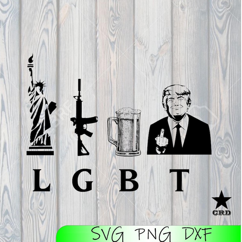 Trump With Beer Svg - Etsy