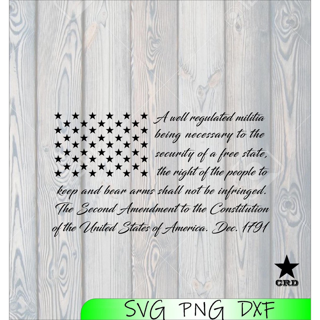 2nd Amendment Flag Svg, Dxf, Png, Eps - Etsy